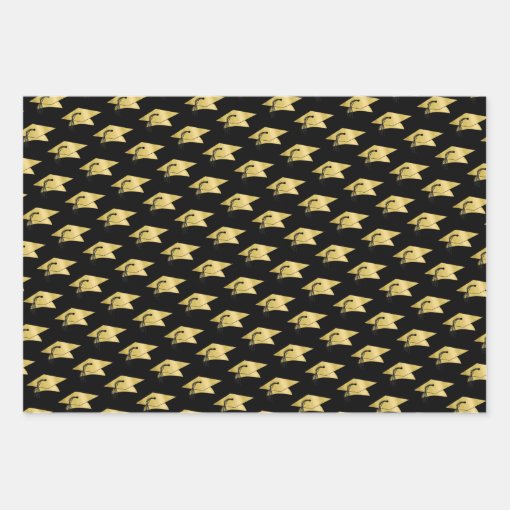 Graduation Hand Lettered CONGRATS GRAD Wrapping Paper Sheets | Zazzle