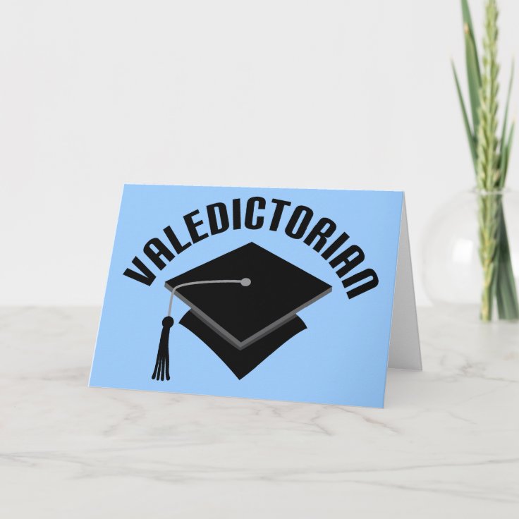 Graduation Hat Valedictorian Head of Class Gift Card | Zazzle