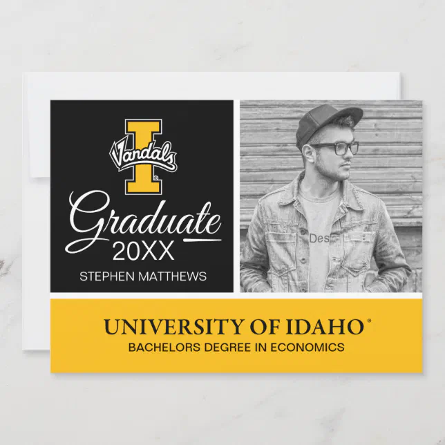 Graduation | Idaho Vandals Logo Invitation | Zazzle