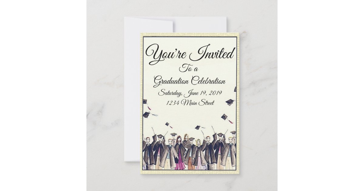 Graduation invitation | Zazzle