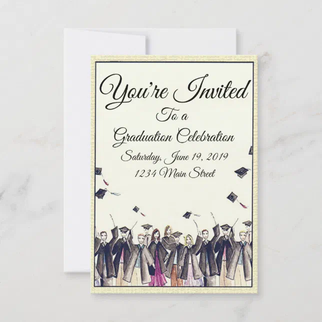 Graduation invitation | Zazzle