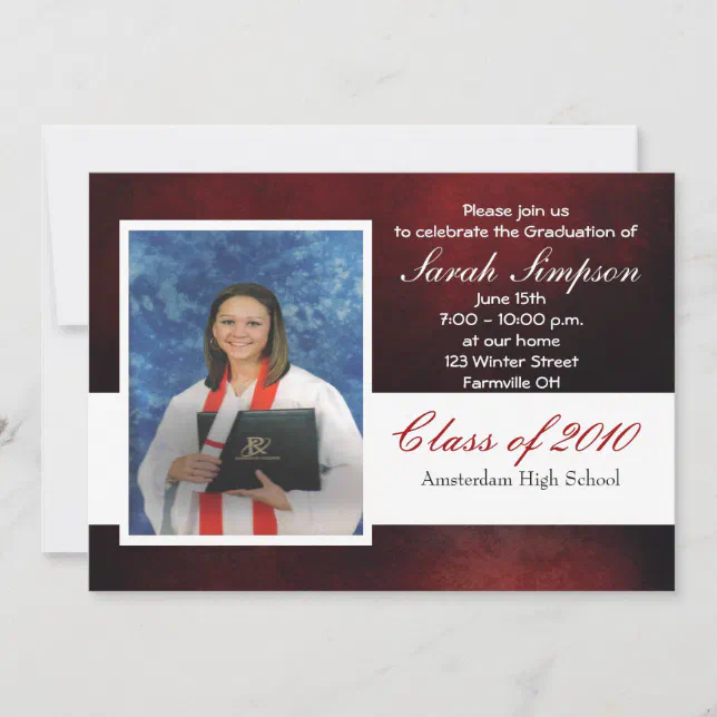 Graduation Invitation Cards | Zazzle