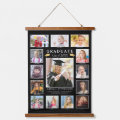 Graduation K-12 Photo Collage Graduate Keepsake Hanging Tapestry | Zazzle