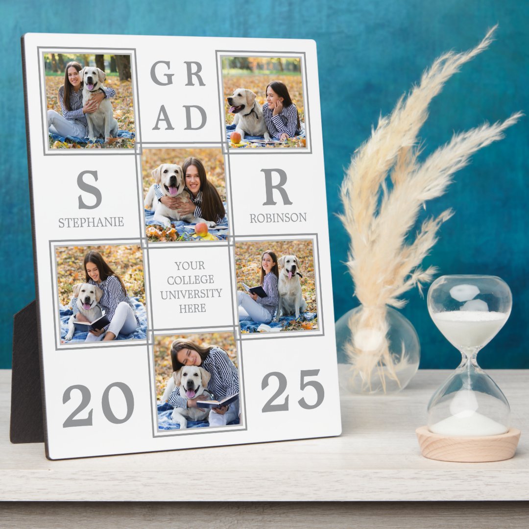 Graduation Keepsake Unique Photo Collage Plaque | Zazzle