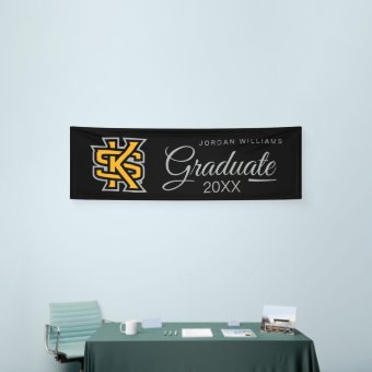 Graduation Kennesaw State Primary Mark Banner | Zazzle