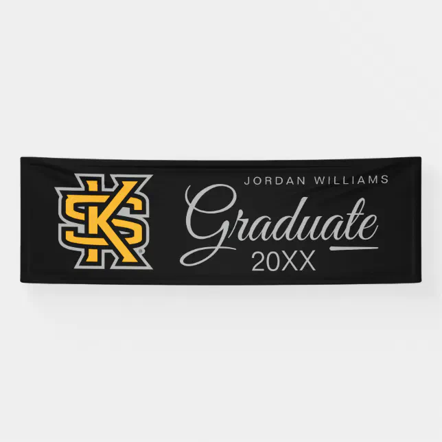 Graduation Kennesaw State Primary Mark Banner | Zazzle