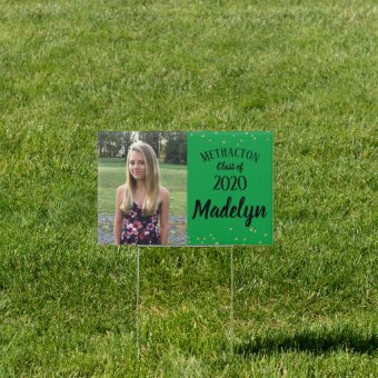 Graduation lawn sign, 2020 graduation yard sign | Zazzle