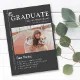 Graduation Magazine Fun Facts Soft Black Announcement | Zazzle
