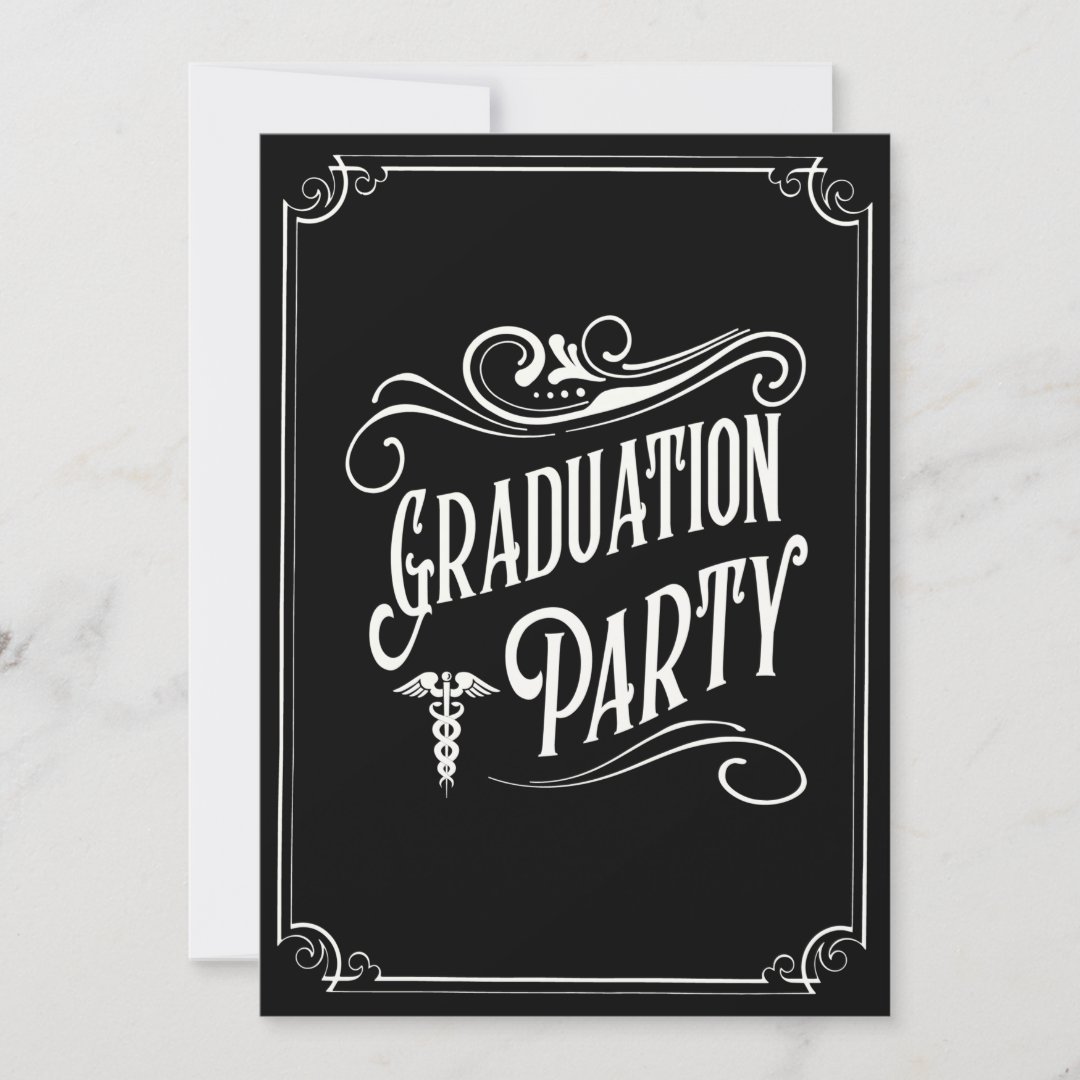 Graduation Medical Profession Nurse Doctor Invitation | Zazzle