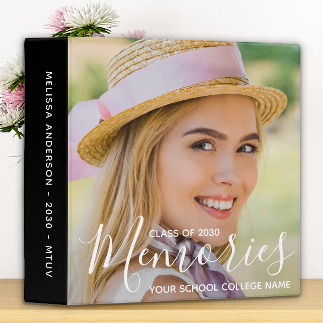 Graduation Memories Graduate Photo Album 3 Ring Binder | Zazzle