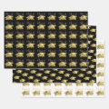 Graduation Metallic Gold Class Year Custom Color Wrapping Paper Sheets ...