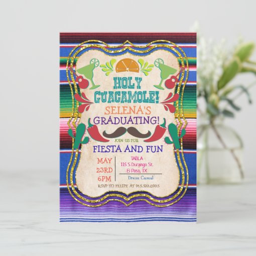 Graduation Mexican Fiesta Invitation | Zazzle