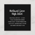Graduation Modern Bold Photo | Grad Name Script Square Business Card ...