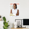 Graduation Modern Graduate Headline Photo Poste Poster | Zazzle