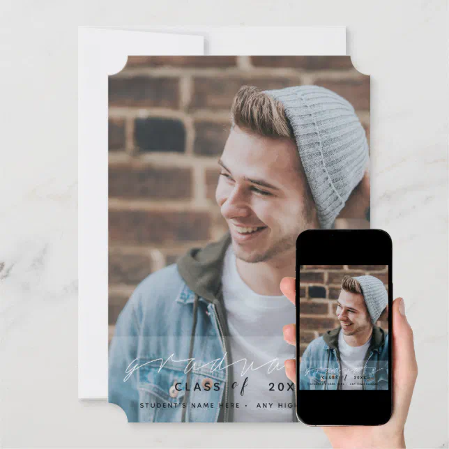 Graduation Modern Simple Design Invitation | Zazzle