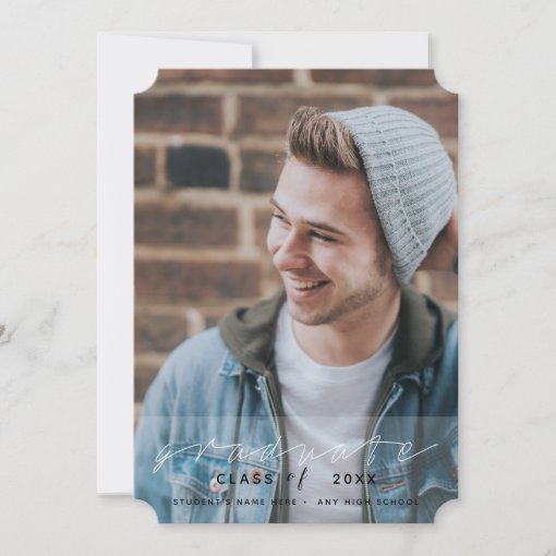 Graduation Modern Simple Design Invitation | Zazzle