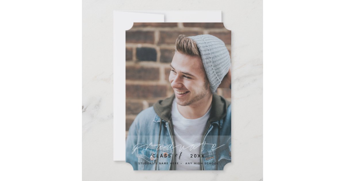 Graduation Modern Simple Design Invitation | Zazzle