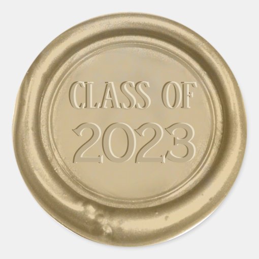 Graduation Monogram Gold Wax Seal | Zazzle