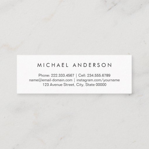 Graduation Name Card - Elegant Classic Insert Card | Zazzle