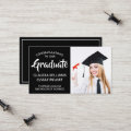 Graduation Name Card - Elegant Classic Insert Card | Zazzle
