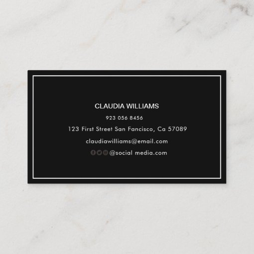 Graduation Name Card - Elegant Classic Insert Card | Zazzle