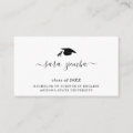 Graduation Name Card Grad Announcement Insert | Zazzle