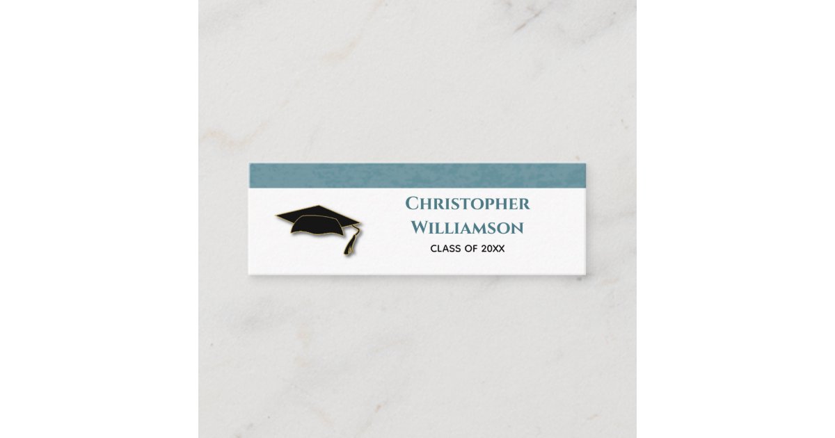 Graduation Name Card Modern Insert Card | Zazzle