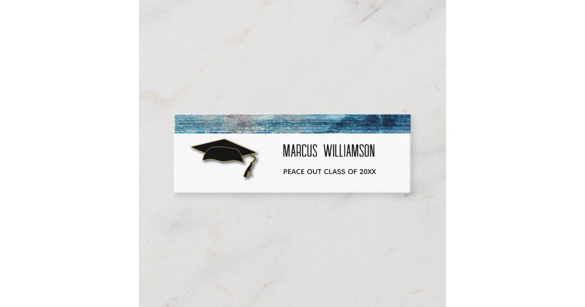 Graduation Name Card Modern Insert Card | Zazzle