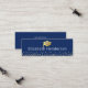 Graduation Name Card Navy Blue Gold Glitter | Zazzle