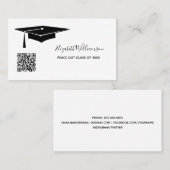 Graduation Name Card QR Code Insert Card | Zazzle