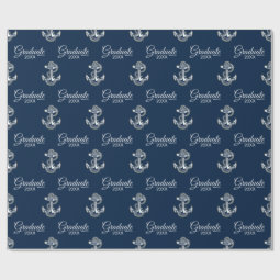Graduation | Naval Academy Anchor Wrapping Paper | Zazzle