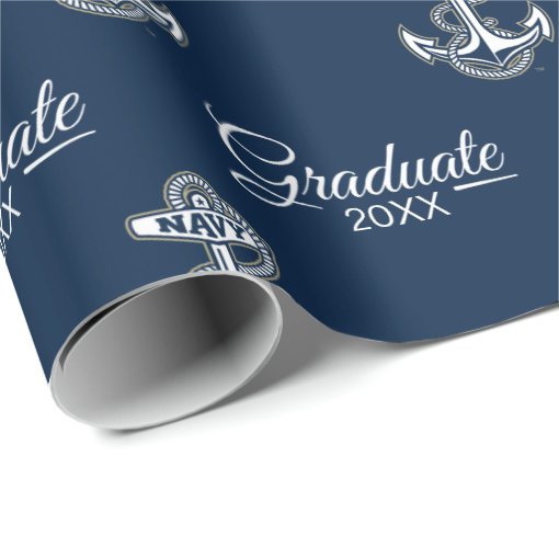 Graduation | Naval Academy Anchor Wrapping Paper | Zazzle