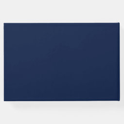Graduation navy blue white name script minimalist guest book | Zazzle