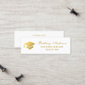 Graduation Networking Gold Calling Card | Zazzle