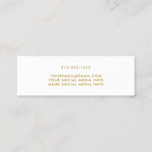 Graduation Networking Gold Calling Card | Zazzle