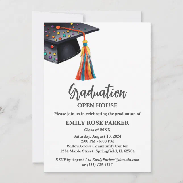 Graduation Open House Invitation | Zazzle