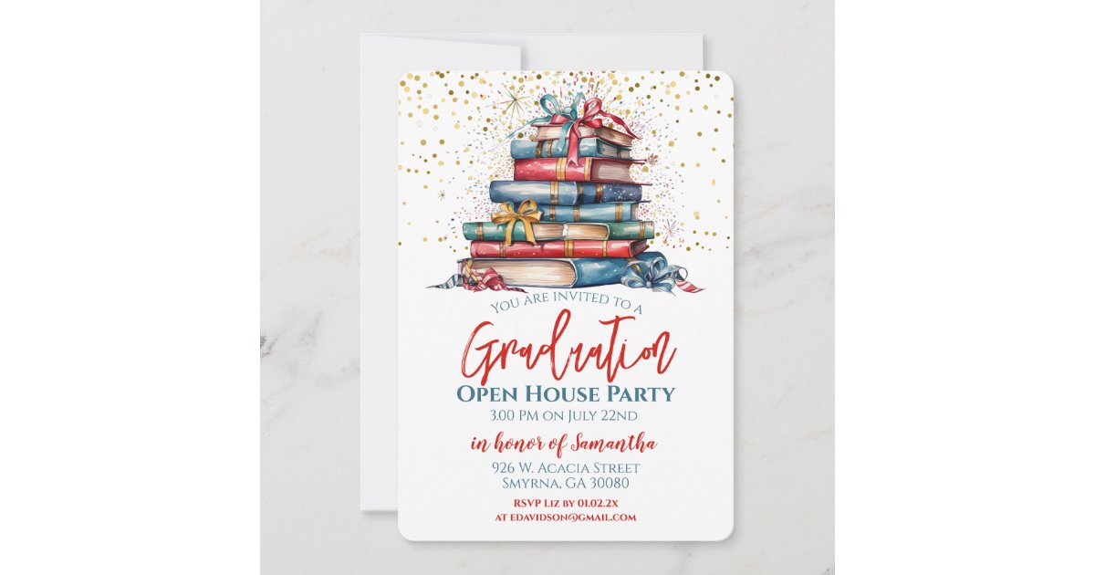 Graduation Open House Party Invitation | Zazzle