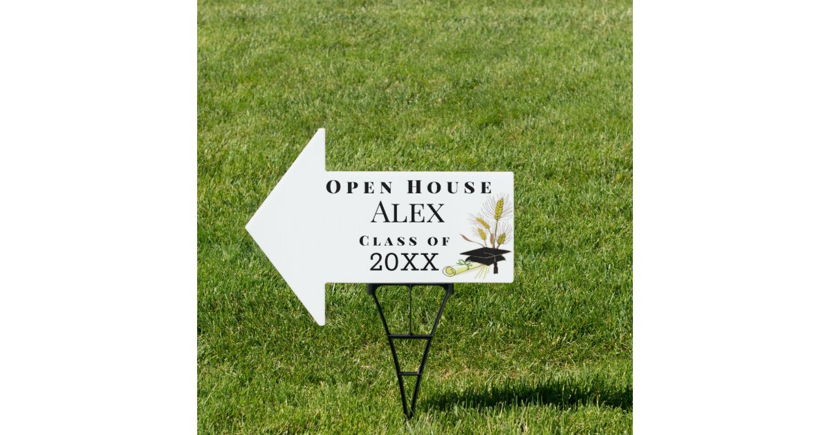 Graduation Open House Sign | Zazzle