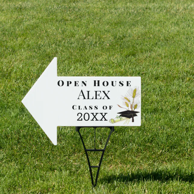 Graduation Open House Sign | Zazzle