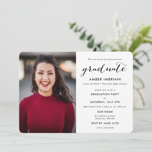 Graduation Party Class of 2020 Photo Invitation | Zazzle
