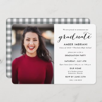 Graduation Party Class of 2020 Photo Invitation | Zazzle