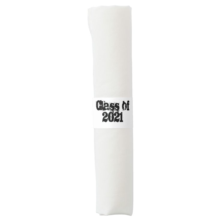 Graduation Party Class of 2021 Graduate 2021 Paper Napkin Bands | Zazzle
