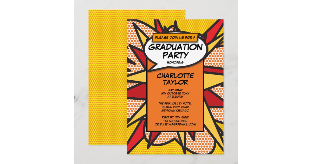 Graduation Party Class of 2022 Modern Fun Stylish Invitation | Zazzle
