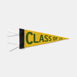 Graduation Party Class of year Pennant Flag | Zazzle