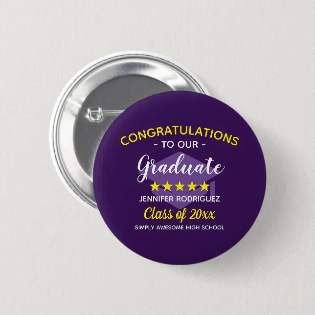 Graduation Party Congratulations To Our Graduate Button | Zazzle
