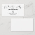 Graduation Party Details Card, Mini Graduation Enclosure Card | Zazzle