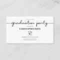 Graduation Party Details Card, Mini Graduation Enclosure Card | Zazzle