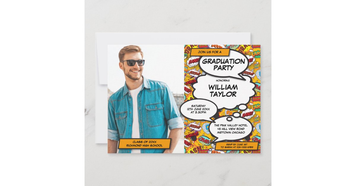 Graduation Party Fun Class of 2022 Graduate Photo Invitation | Zazzle