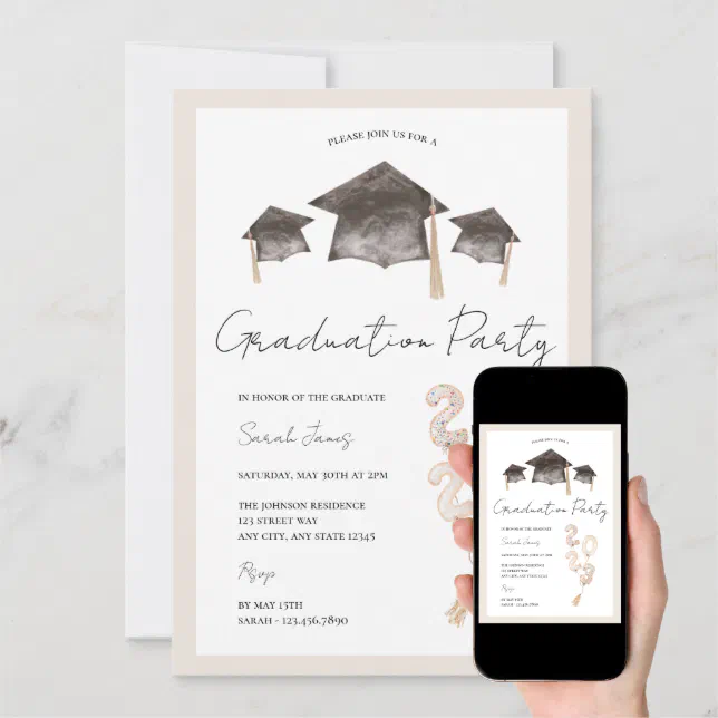 Graduation Party Invitation, 2023 Graduation Party Invitation | Zazzle
