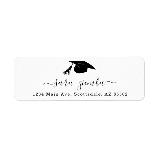 Graduation Party Invitation / Announcement Address Label | Zazzle